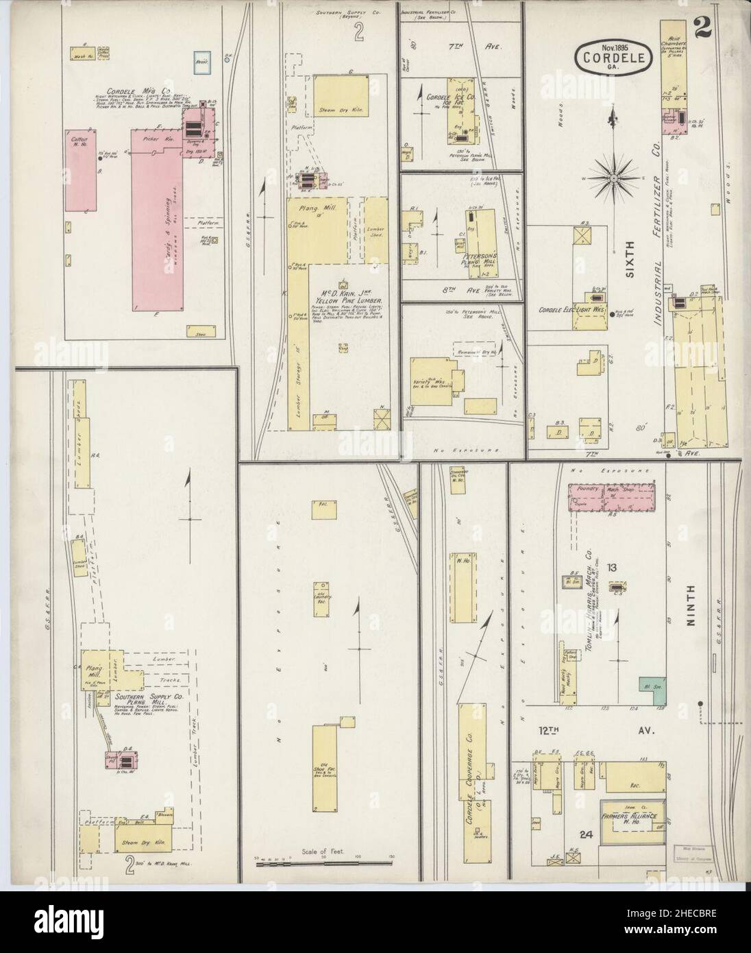 Map of cordele hi-res stock photography and images - Alamy