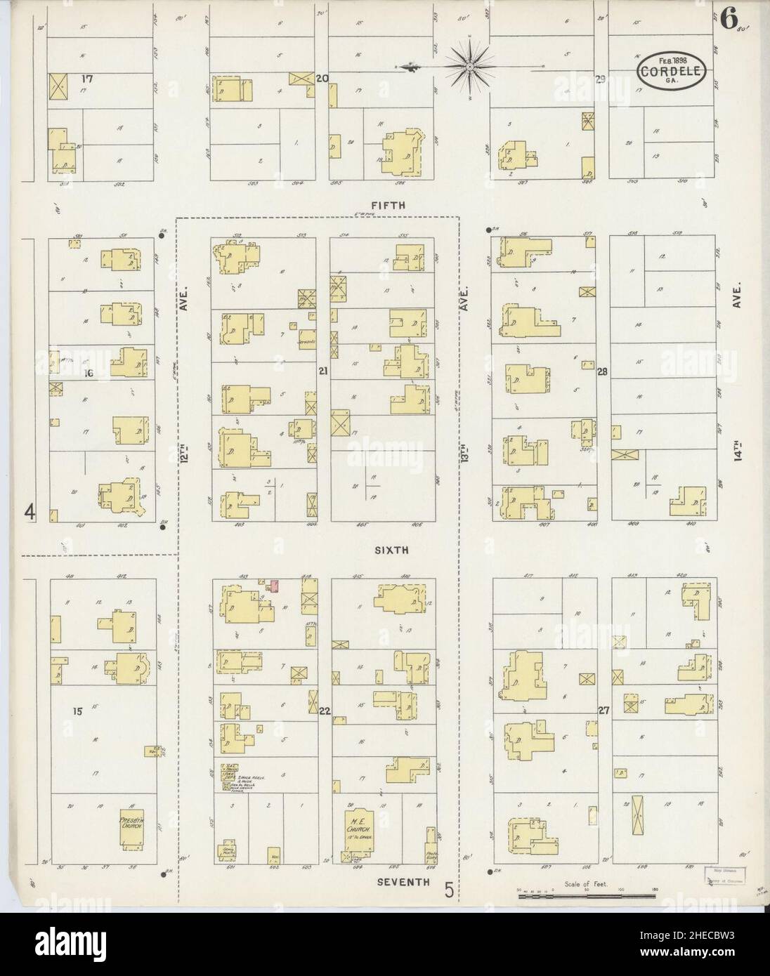 Map of cordele hi-res stock photography and images - Alamy