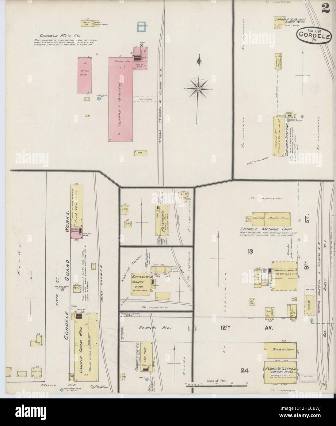 Cordele georgia map hi-res stock photography and images - Alamy