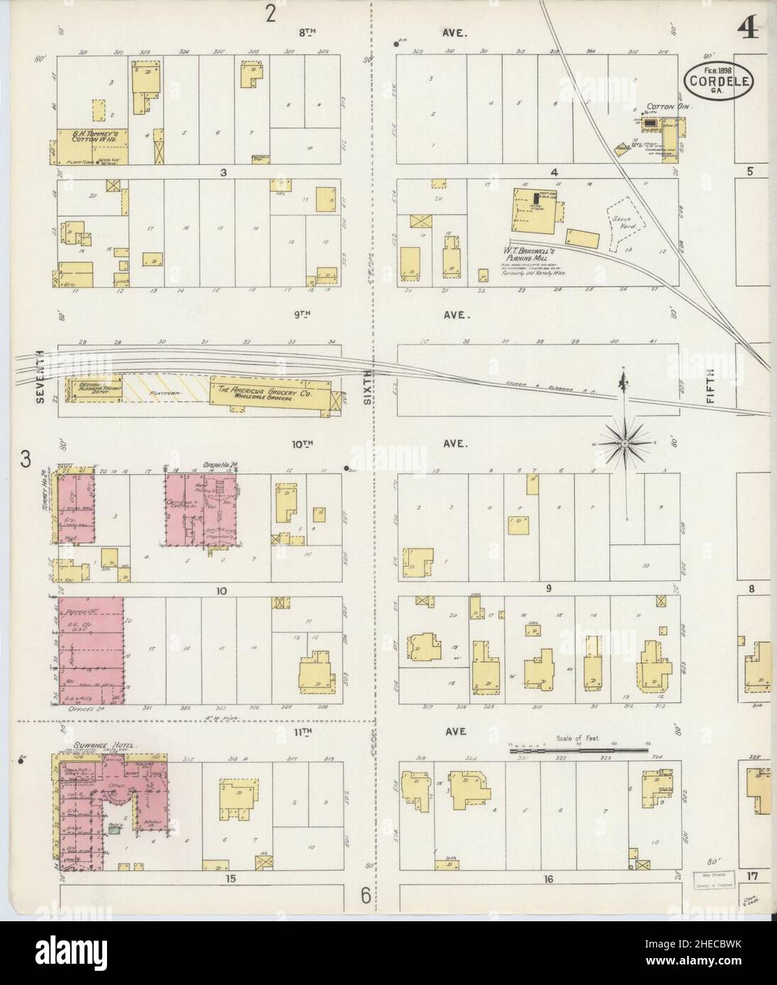 Map of cordele hi-res stock photography and images - Alamy