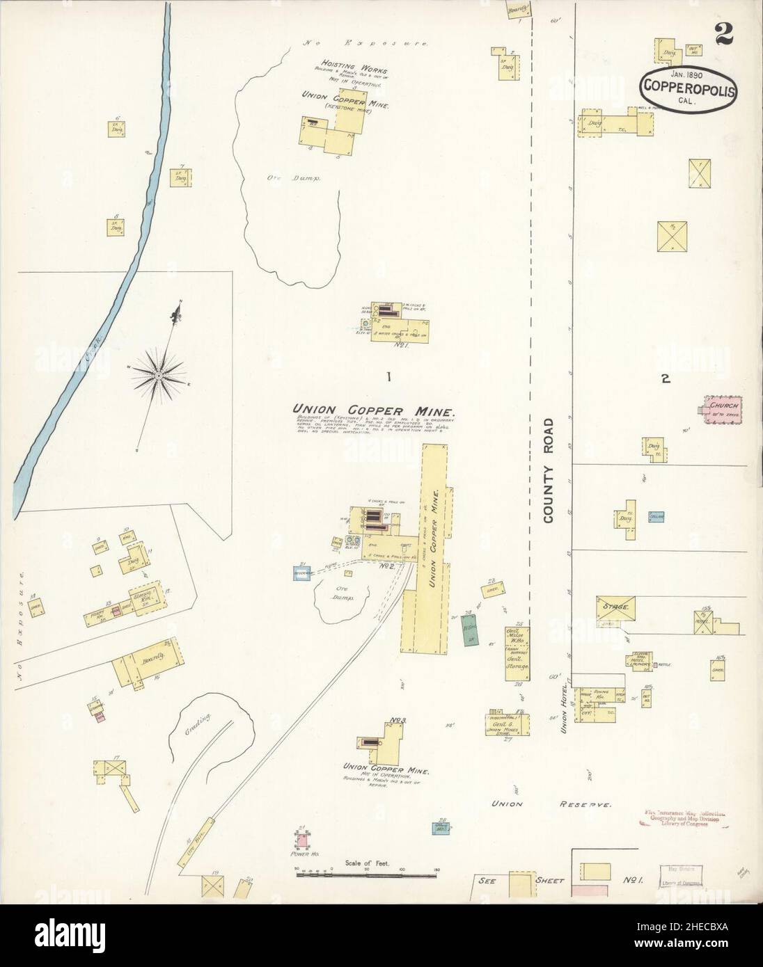 Calaveras county map hi-res stock photography and images - Alamy