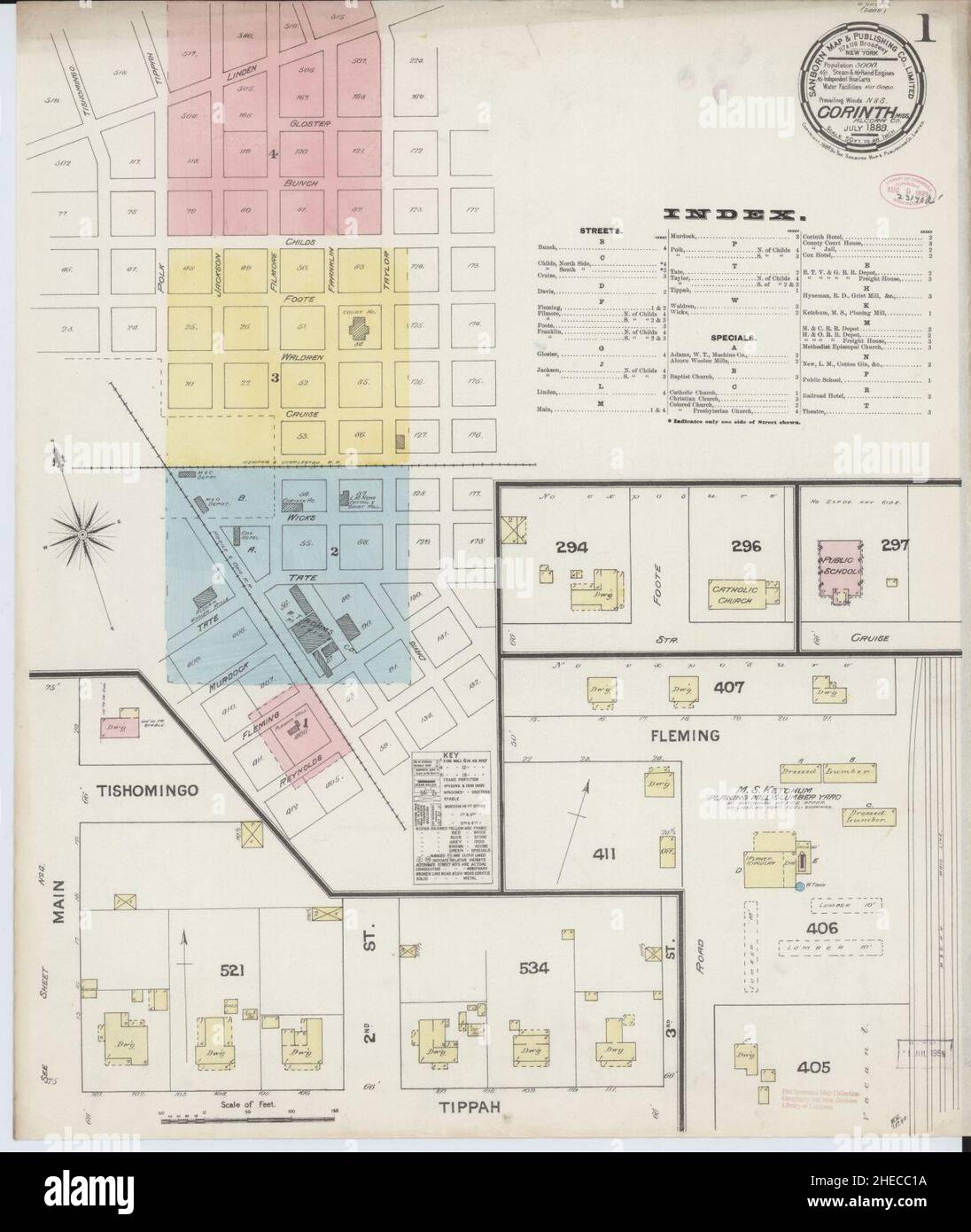 Corinth mississippi map hi-res stock photography and images - Alamy