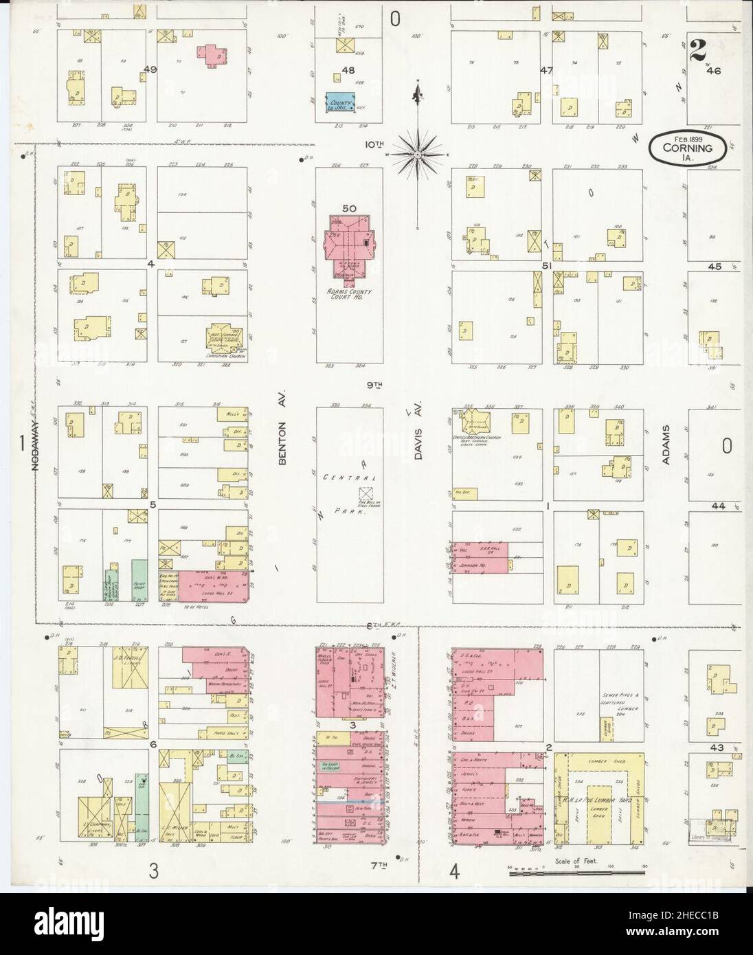 Corning iowa map hi-res stock photography and images - Alamy