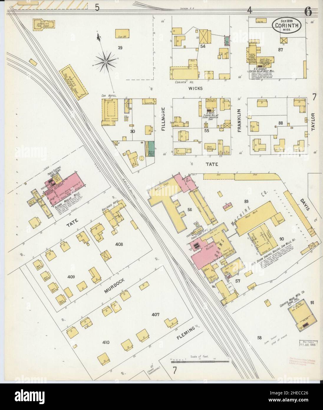 Corinth mississippi map hi-res stock photography and images - Alamy