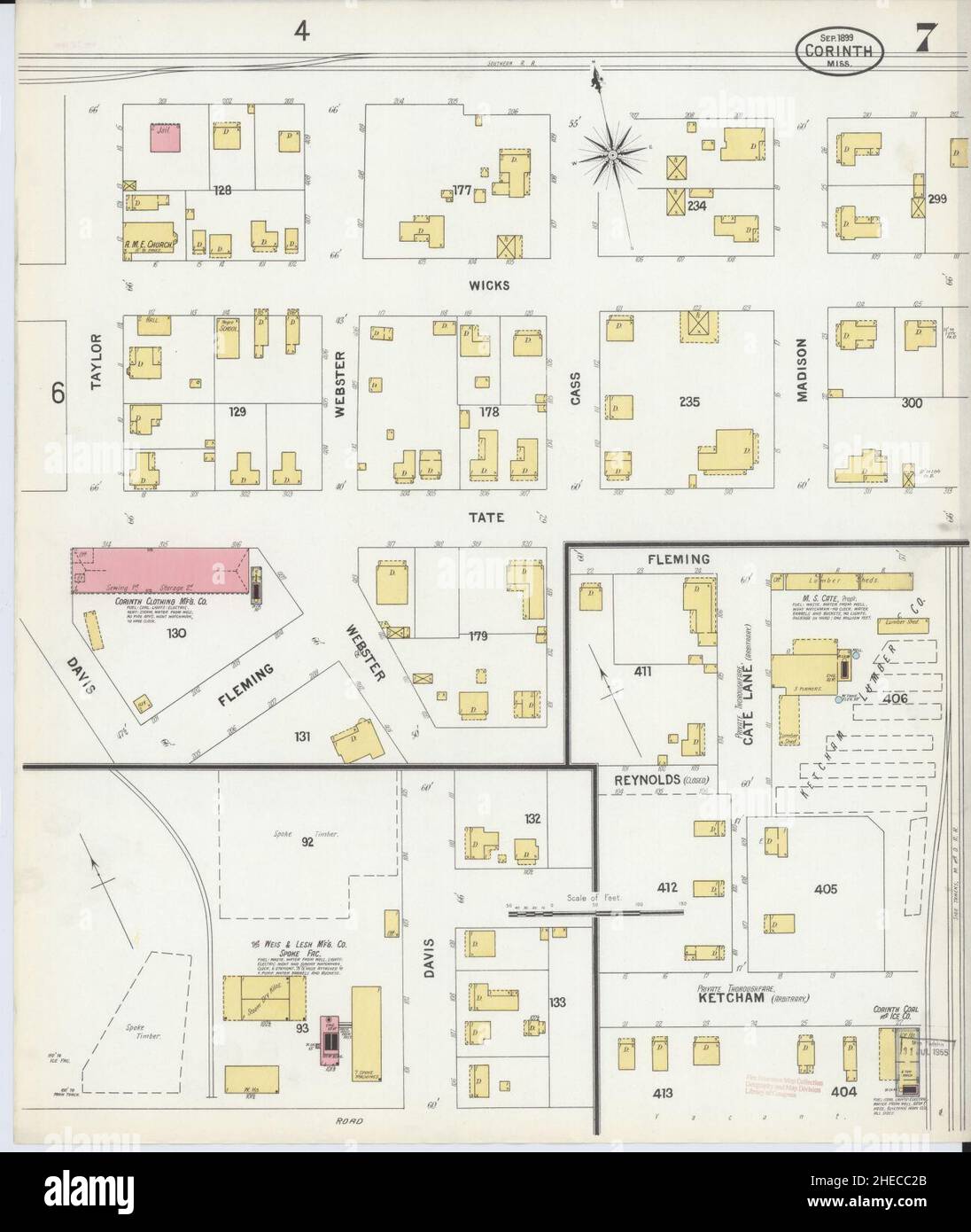 Corinth mississippi map hi-res stock photography and images - Alamy