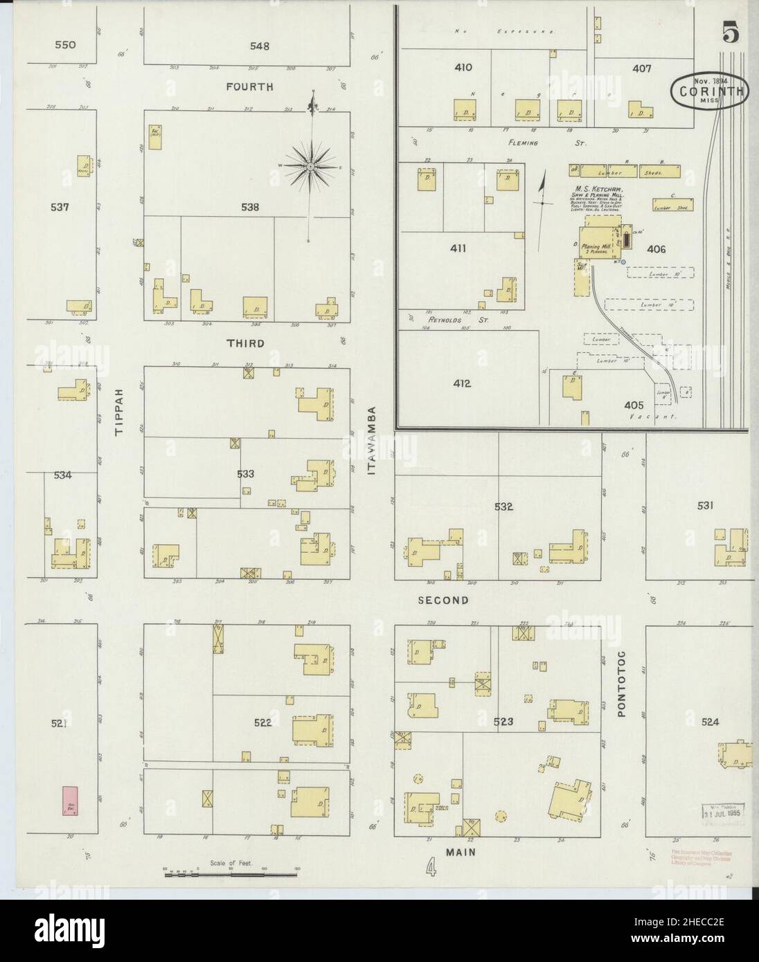 Corinth mississippi map hi-res stock photography and images - Alamy