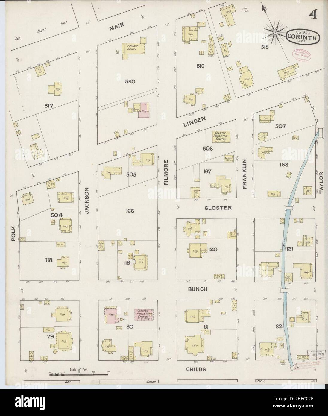 Corinth mississippi map hi-res stock photography and images - Alamy