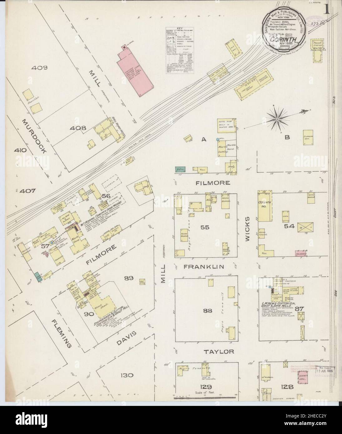 Map of corinth hi-res stock photography and images - Alamy
