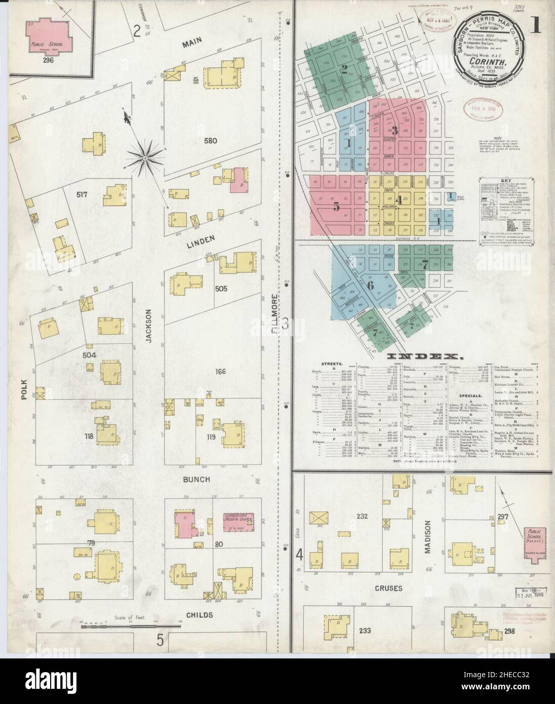 Corinth mississippi map hi-res stock photography and images - Alamy