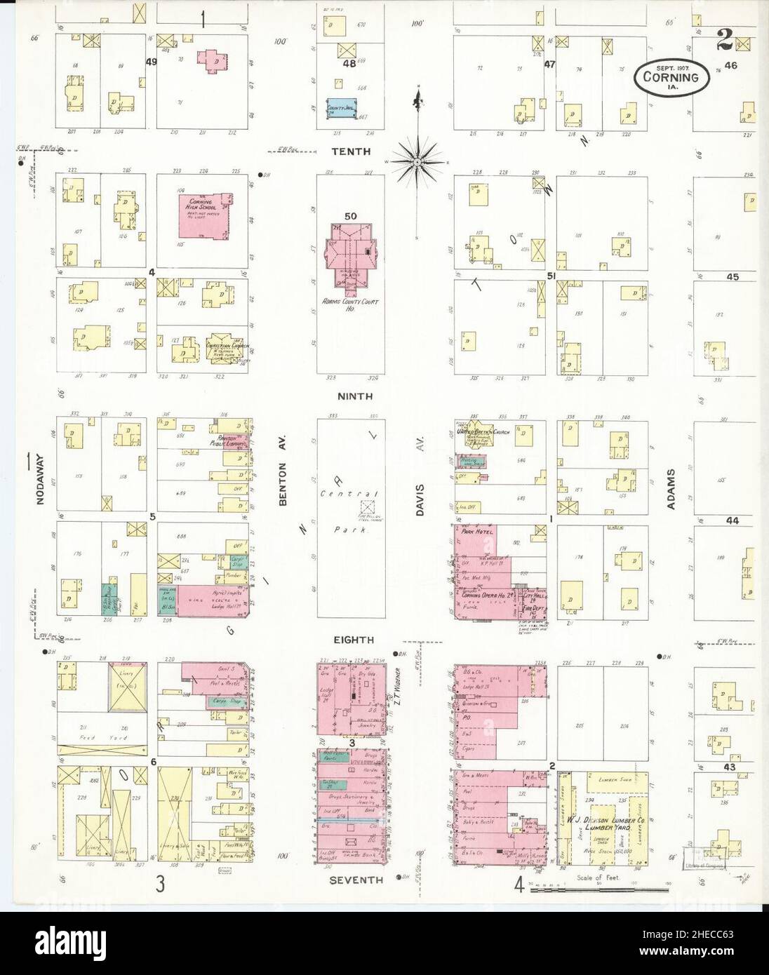 Corning map hi-res stock photography and images - Alamy