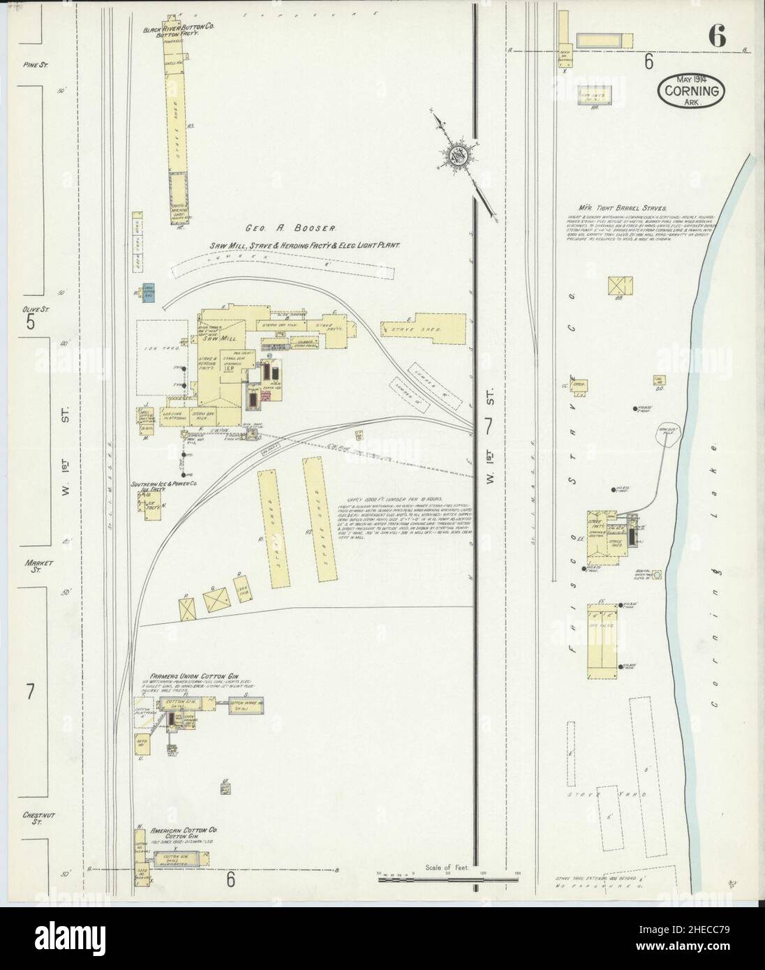 Map of corning hi-res stock photography and images - Alamy