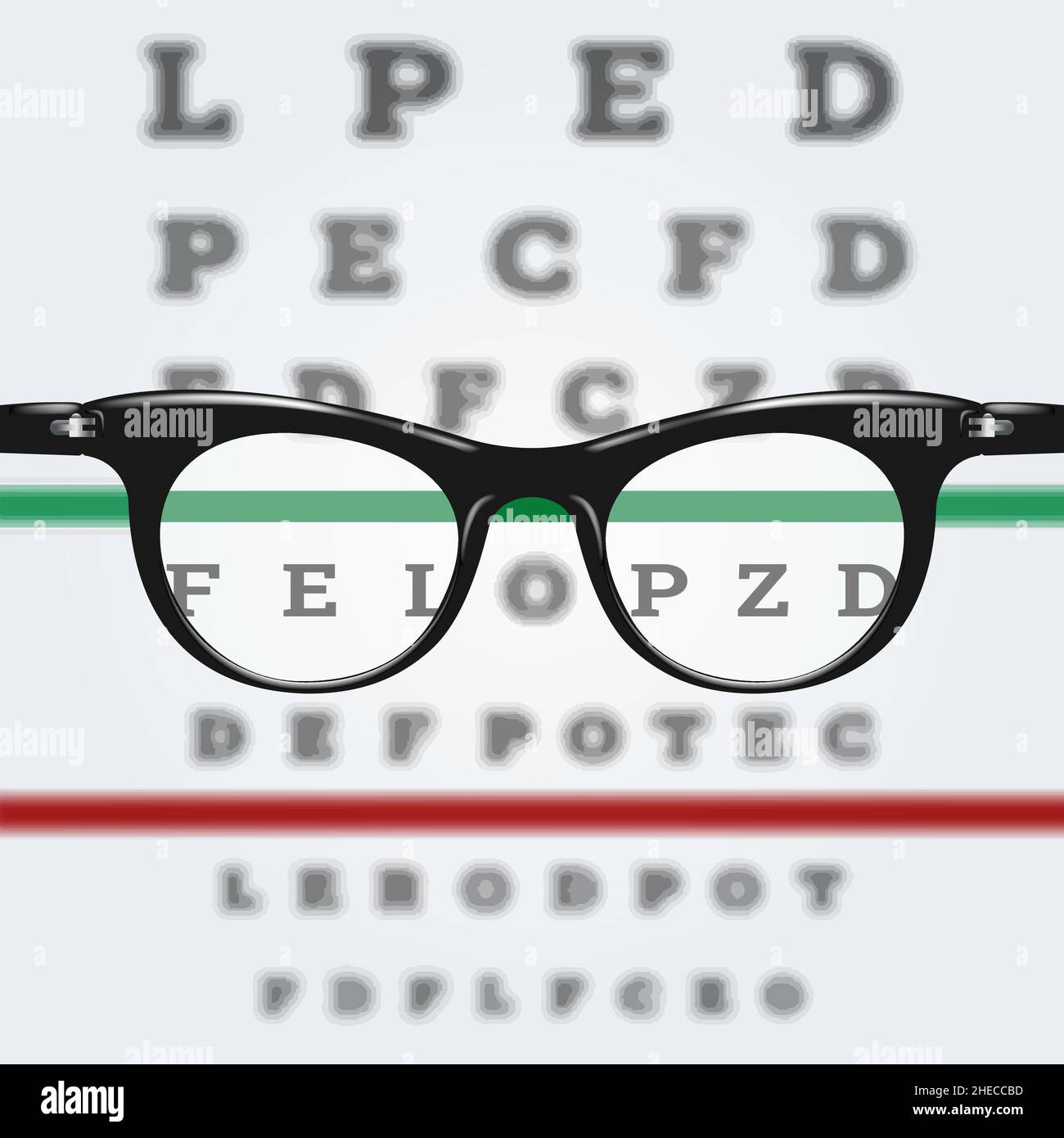 Blurred eyesight concept Stock Vector Image & Art - Alamy