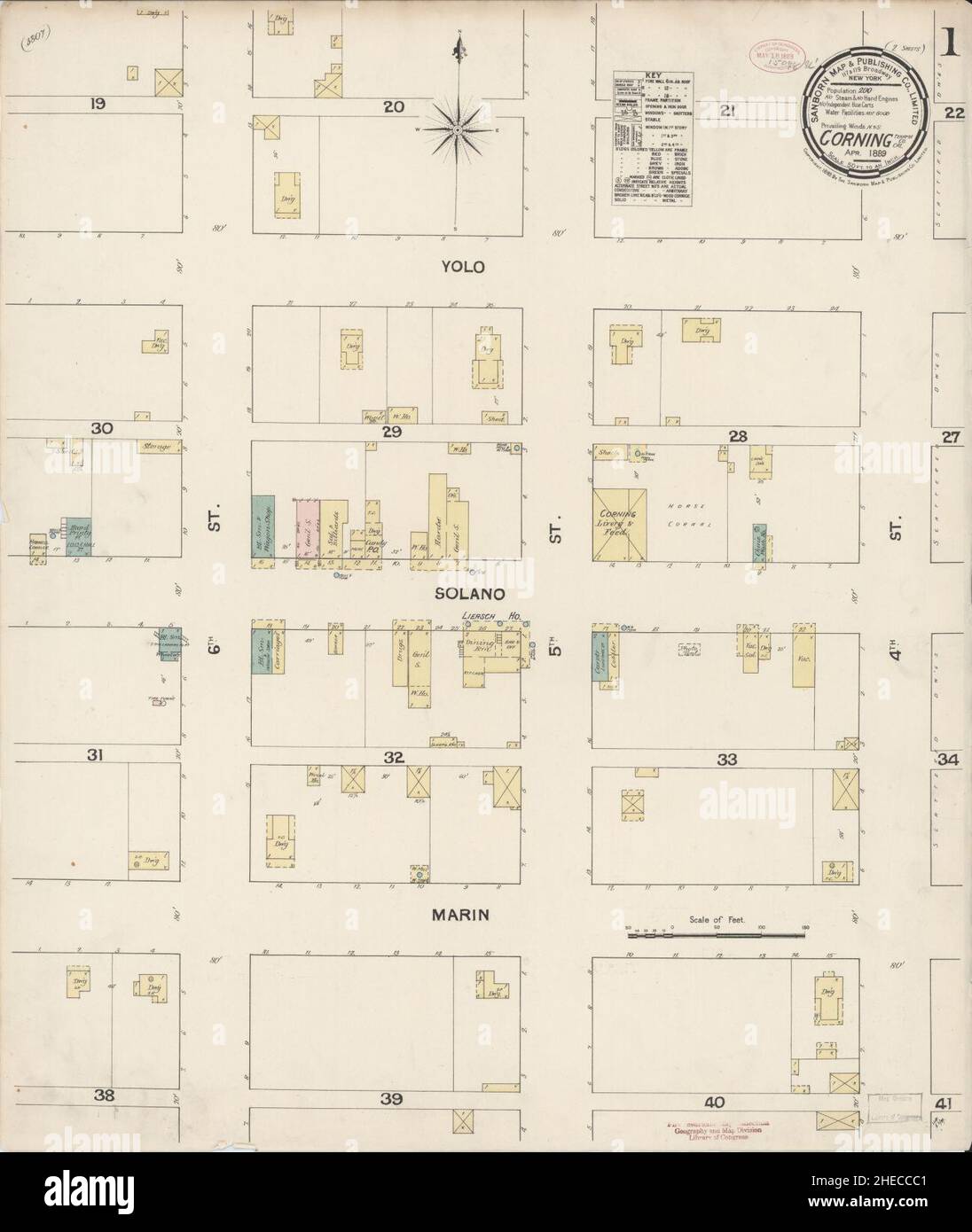 Corning california map hi-res stock photography and images - Alamy