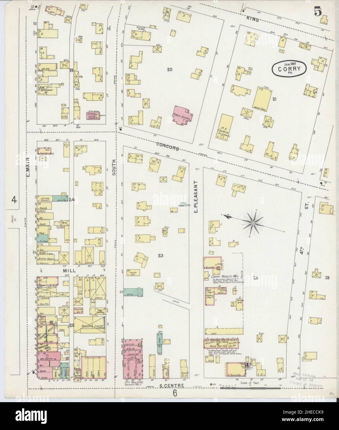 Corry pennsylvania map hi-res stock photography and images - Alamy