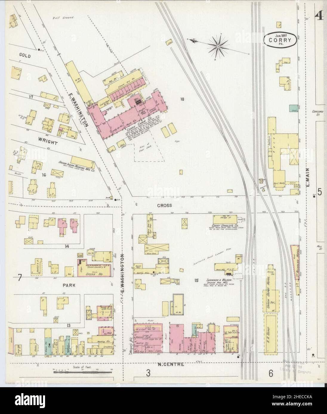 Corry pennsylvania map hi-res stock photography and images - Alamy