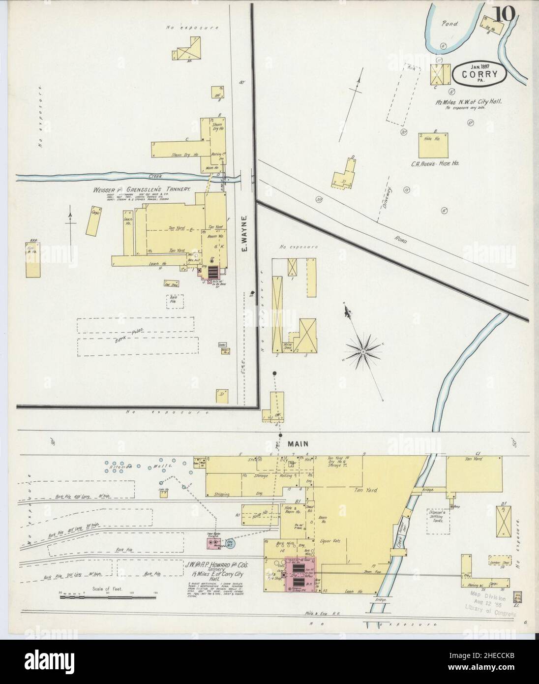 Corry pennsylvania map hi-res stock photography and images - Alamy