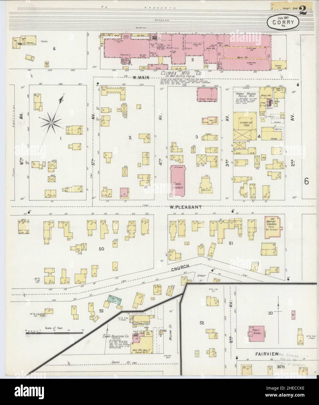 Corry map hi-res stock photography and images - Alamy