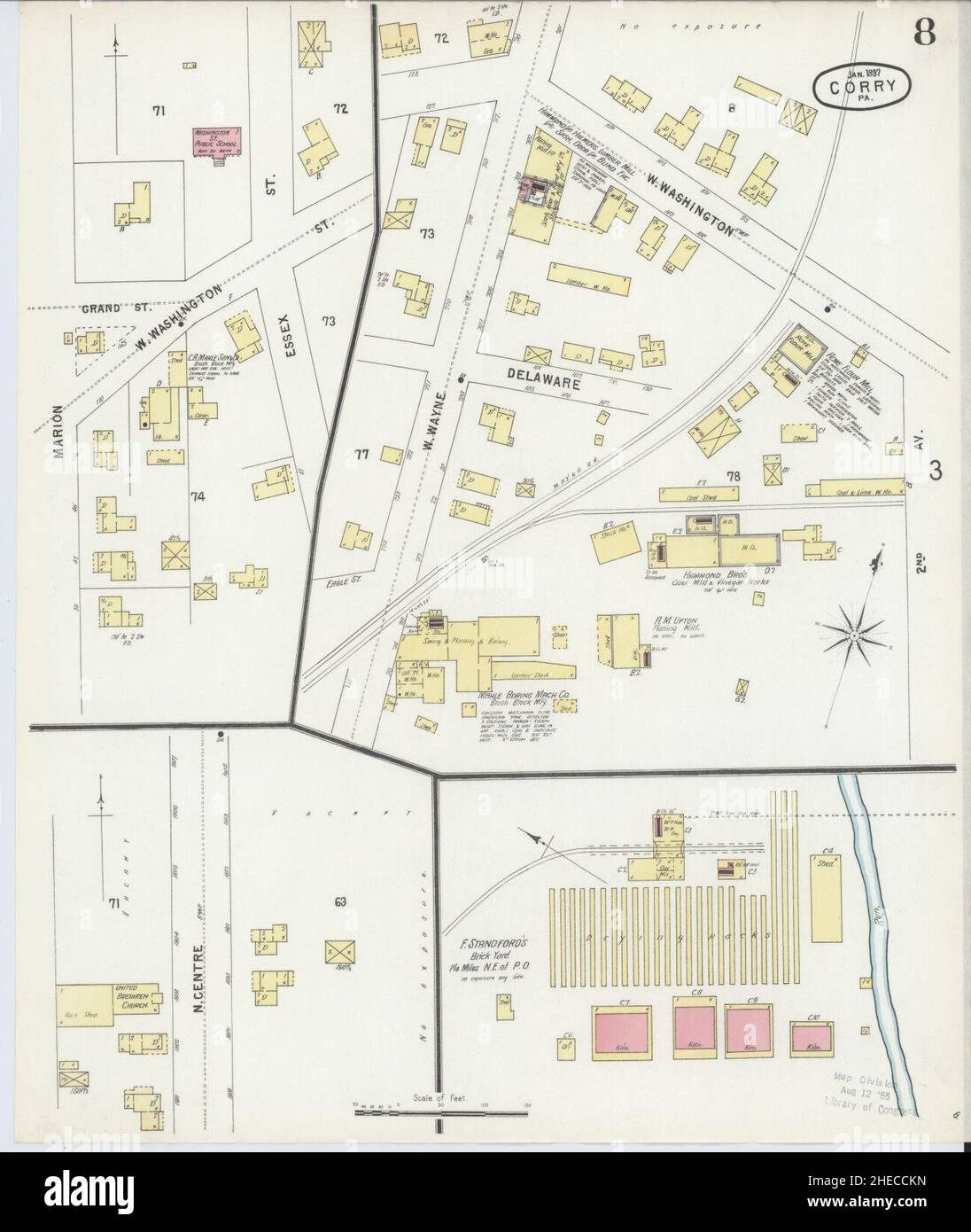 Corry pennsylvania map hi-res stock photography and images - Alamy