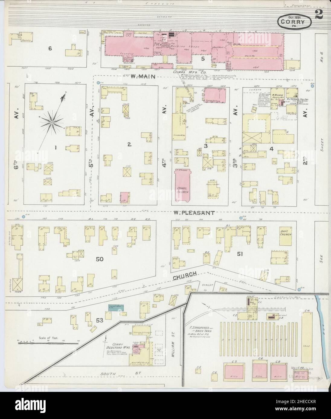 Corry pennsylvania map hi-res stock photography and images - Alamy