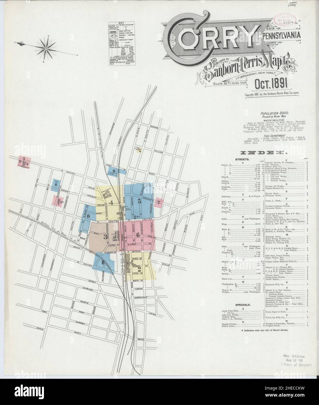 Corry pennsylvania map hi-res stock photography and images - Alamy
