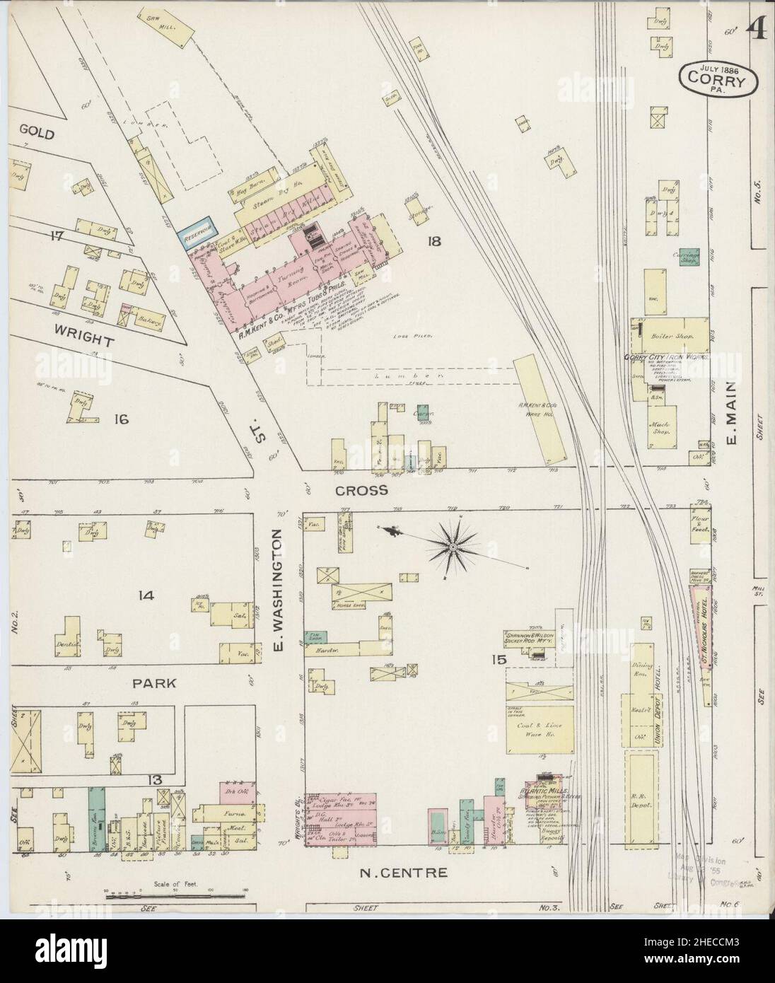 Corry map hi-res stock photography and images - Alamy