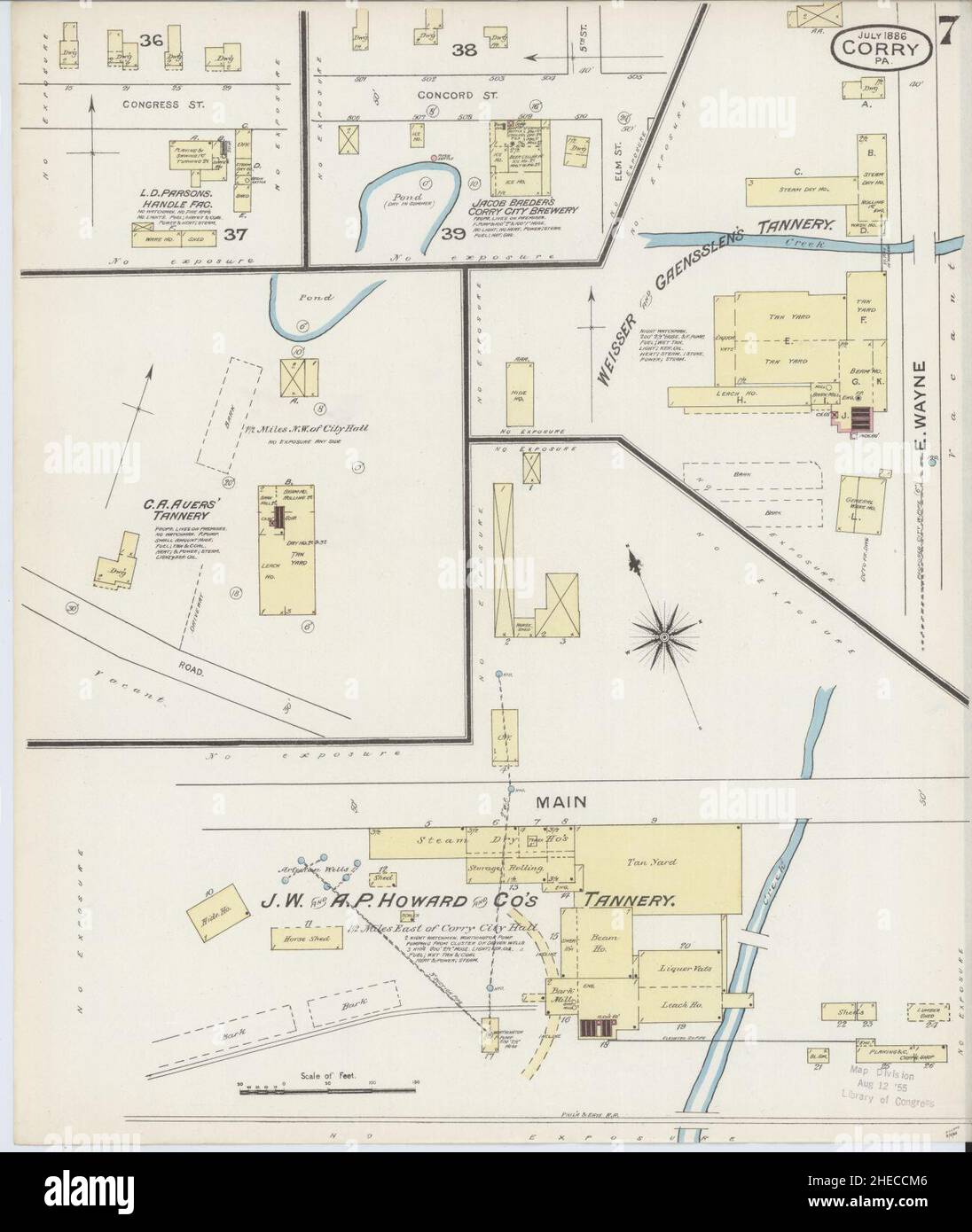 Corry pennsylvania map hi-res stock photography and images - Alamy