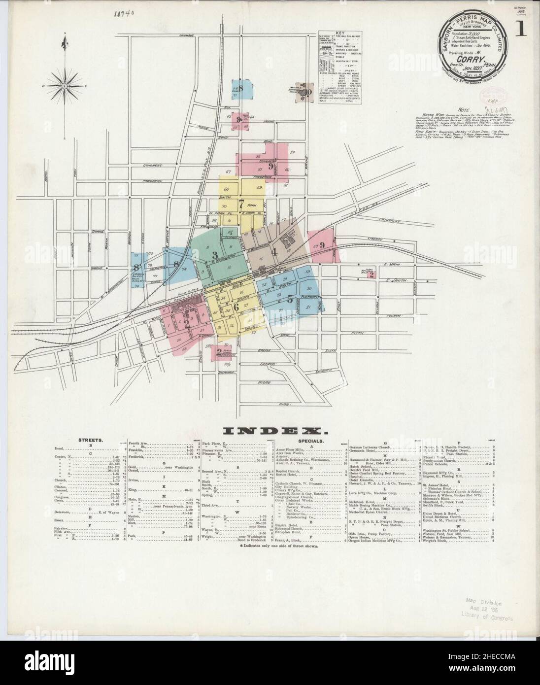 Corry pennsylvania map hi-res stock photography and images - Alamy