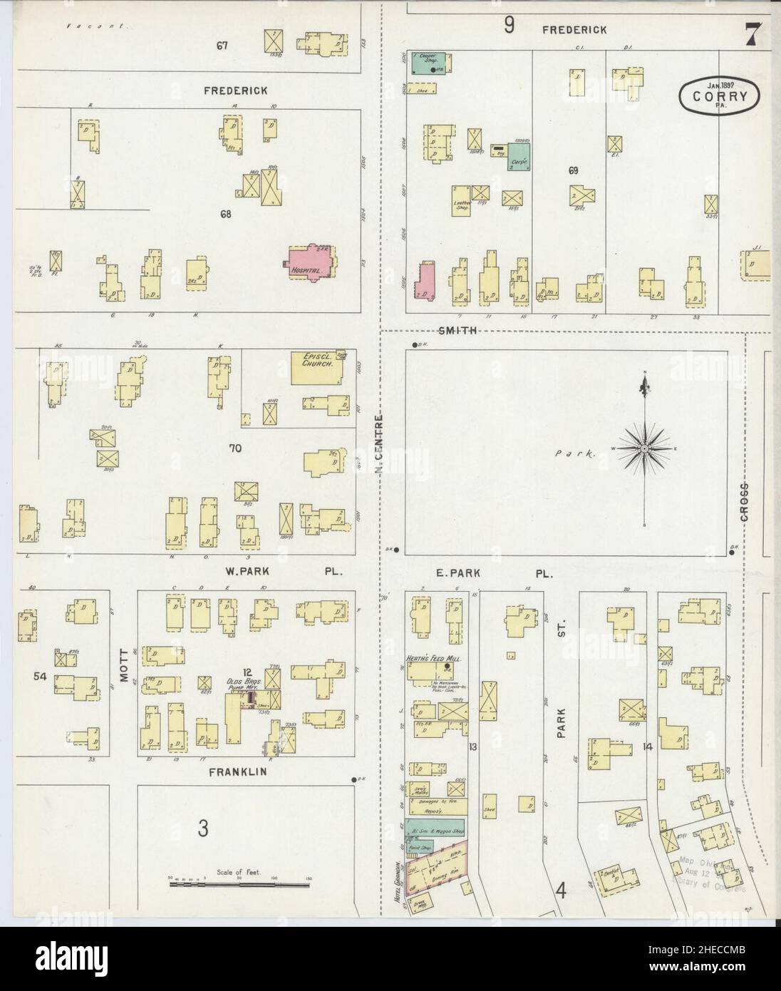 Corry pennsylvania map hi-res stock photography and images - Alamy