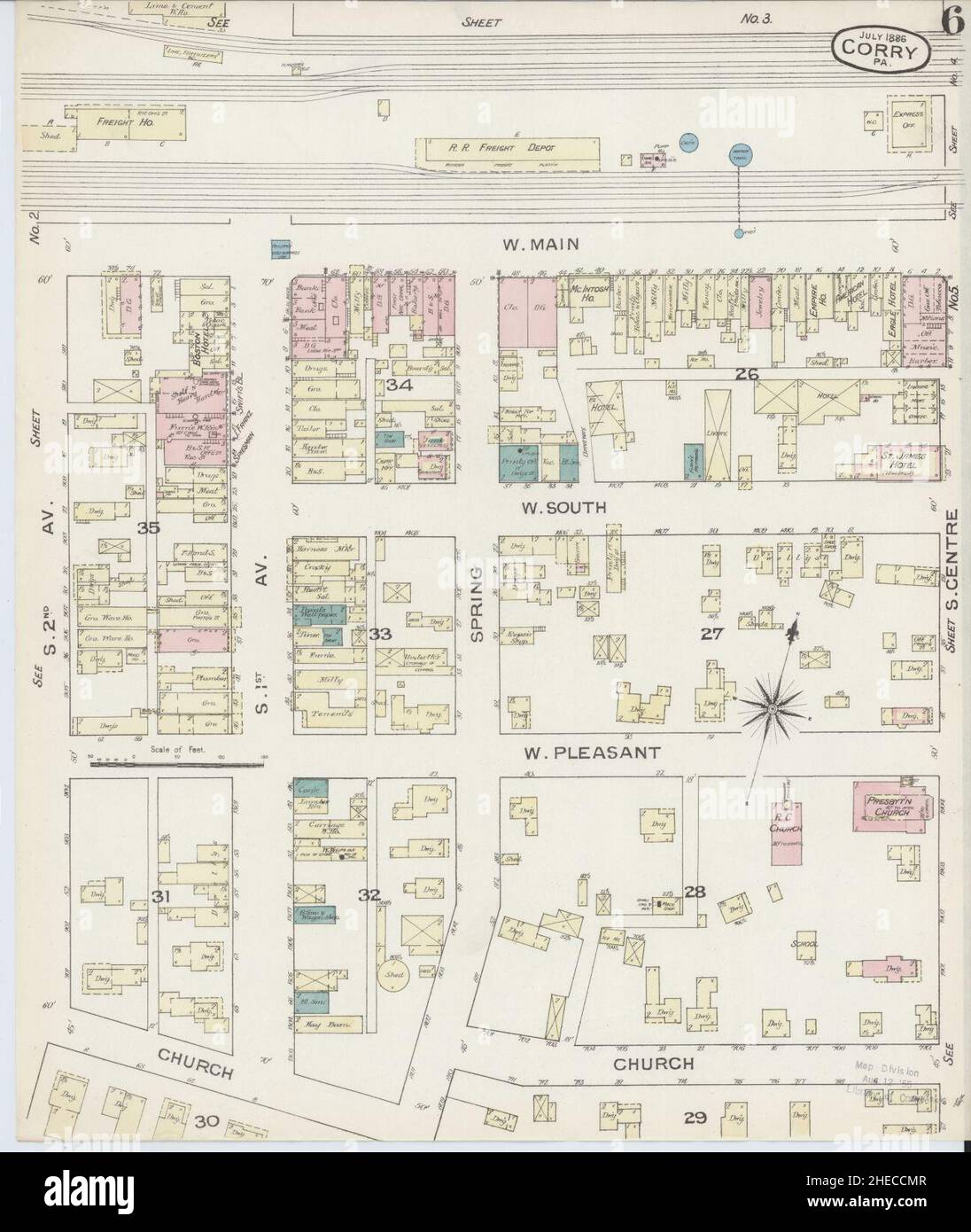 Corry pennsylvania map hi-res stock photography and images - Alamy