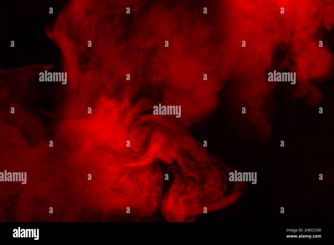 Red steam on a black background. Copy space Stock Photo - Alamy