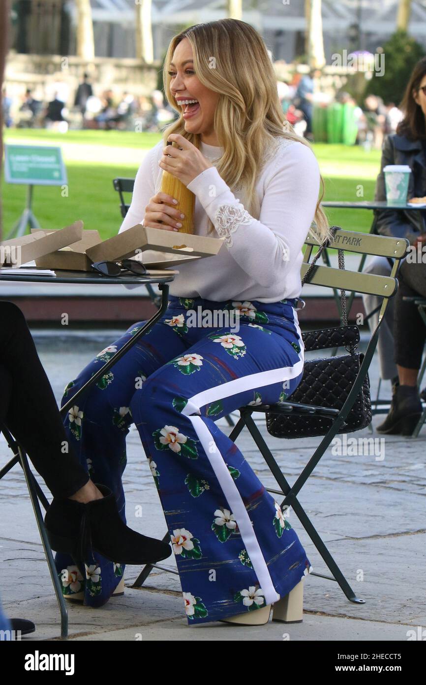 New York - NY - 20190425 Hilary Duff and Sutton Foster pictured ...