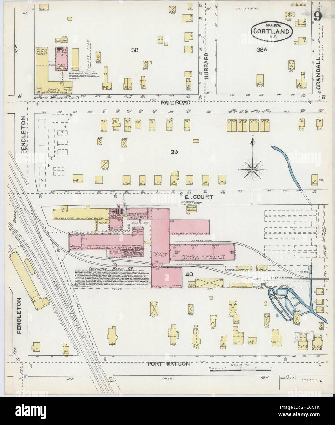 Cortland county map hi-res stock photography and images - Alamy