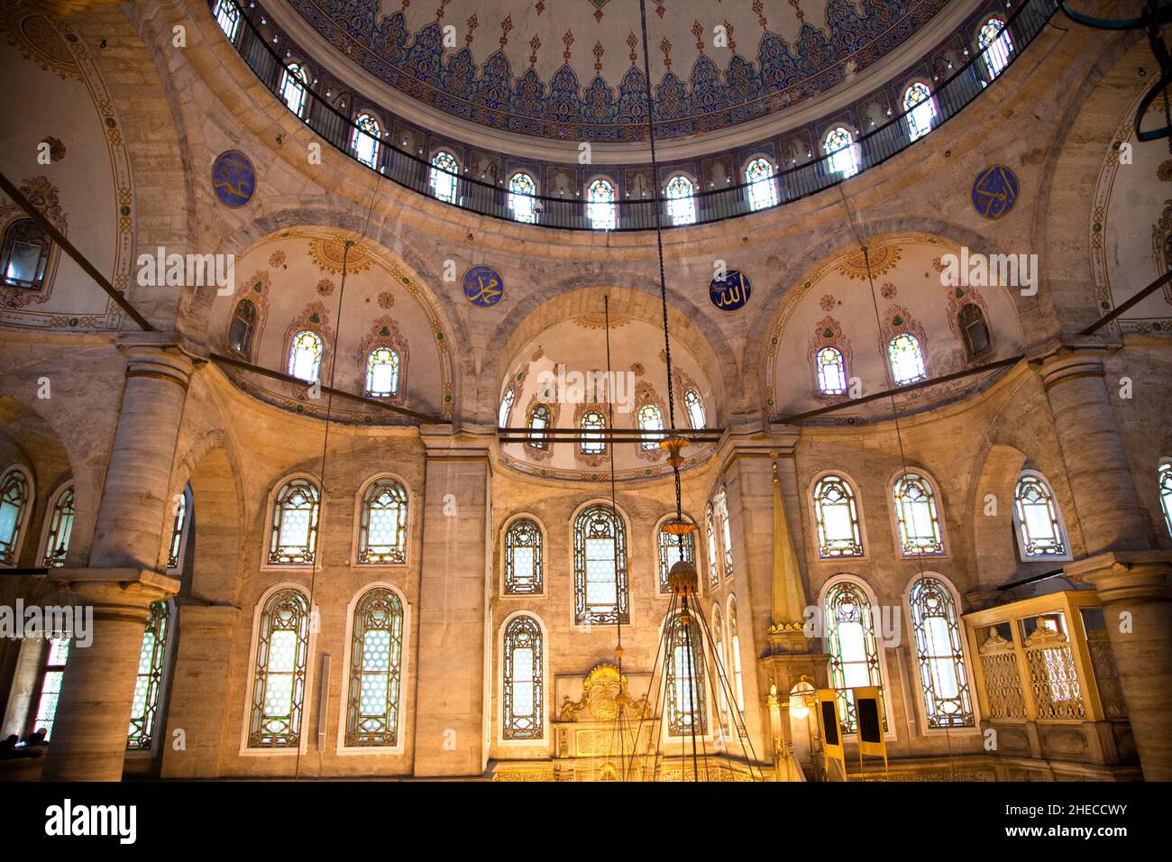Eyup Sultan mosque interior view Stock Photo - Alamy