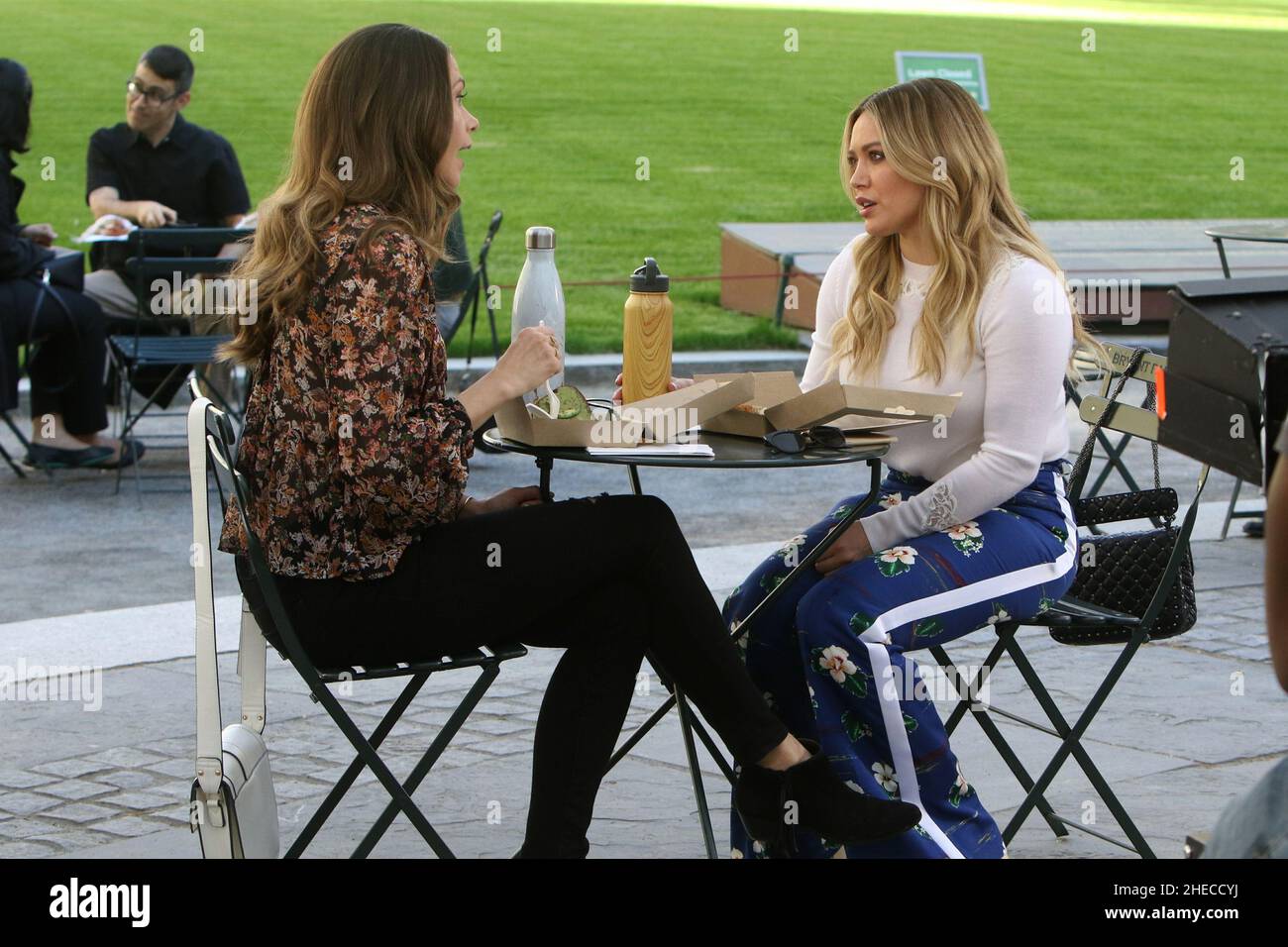 New York - NY - 20190425 Hilary Duff and Sutton Foster pictured ...