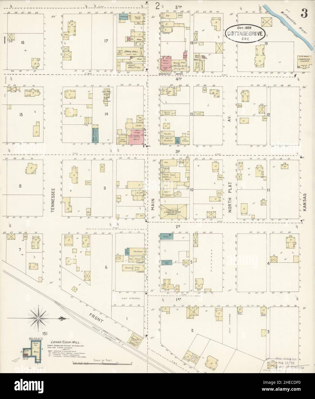 Map of cottage grove oregon hi-res stock photography and images - Alamy