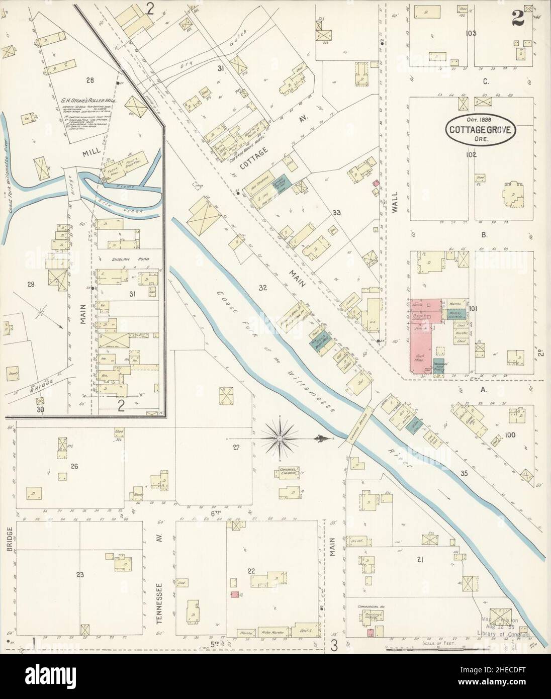 Map of cottage grove hi-res stock photography and images - Alamy