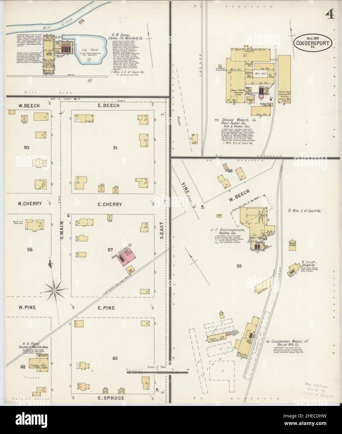 Map of coudersport hi-res stock photography and images - Alamy