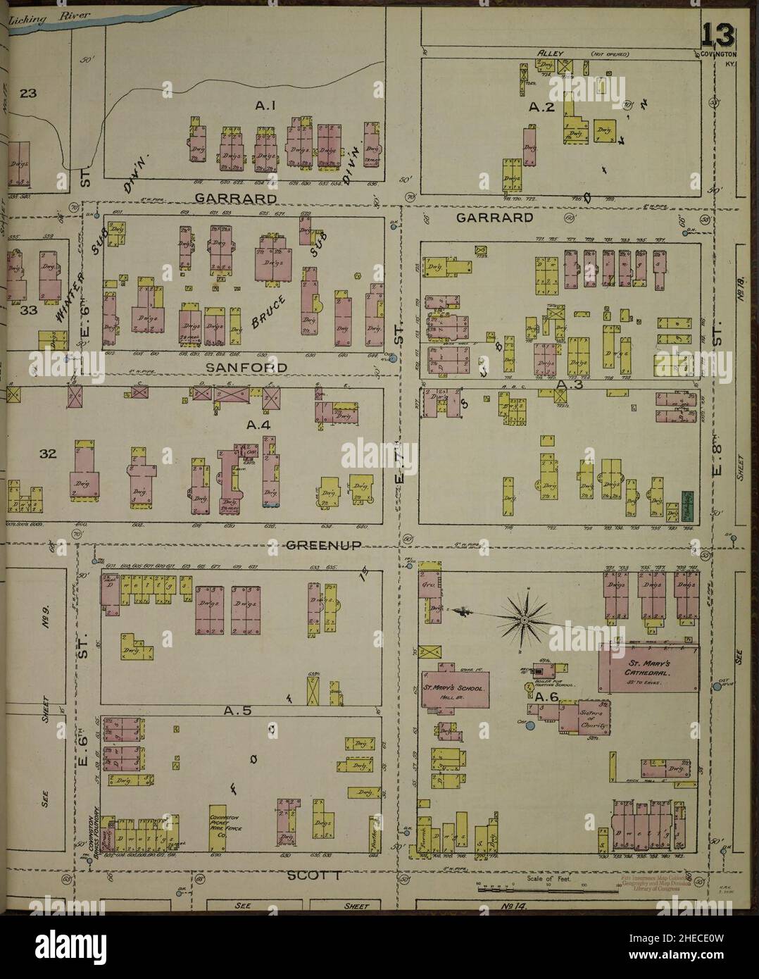 Kenton county map hi-res stock photography and images - Alamy