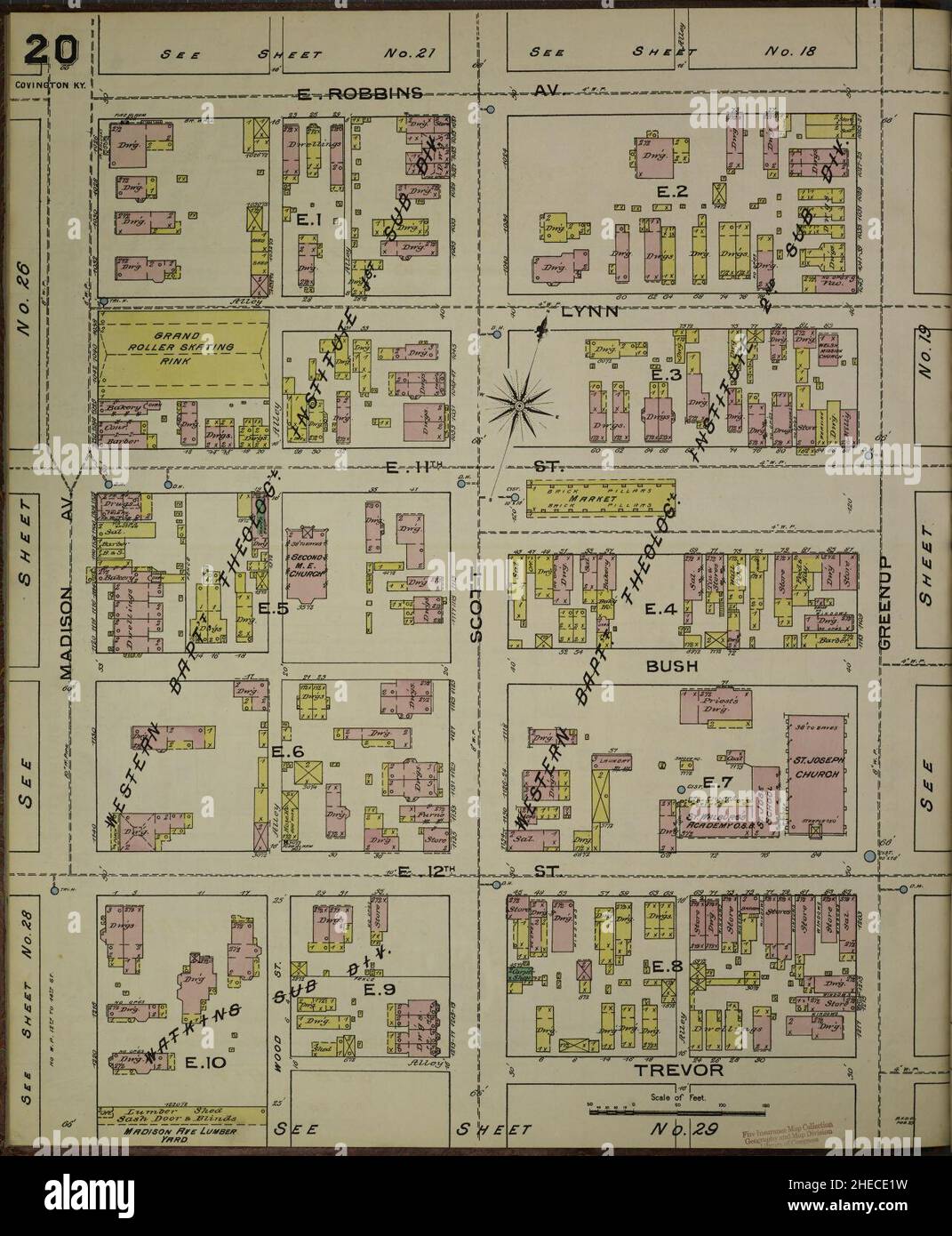 Covington county map hi-res stock photography and images - Alamy