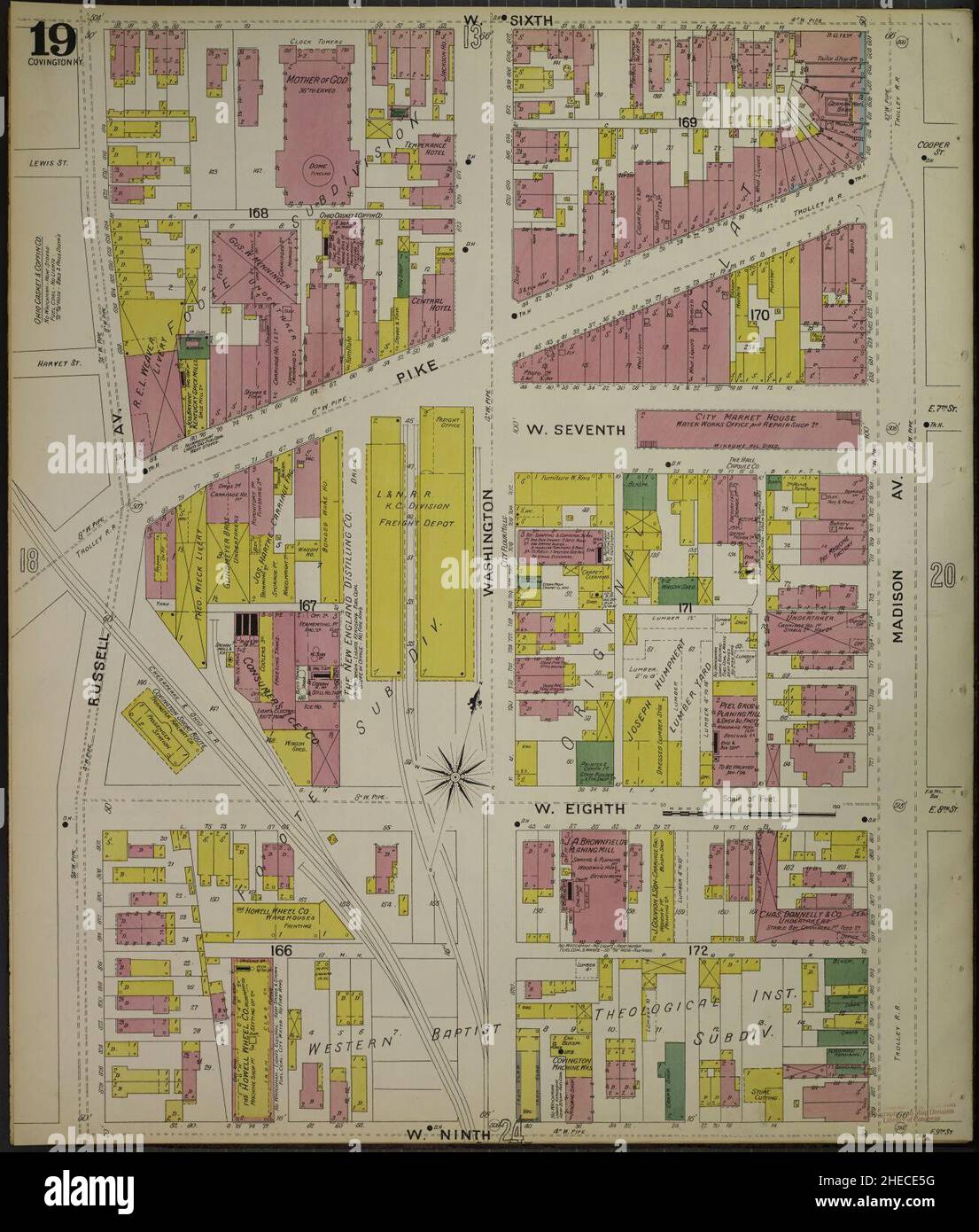Kenton county map hi-res stock photography and images - Alamy