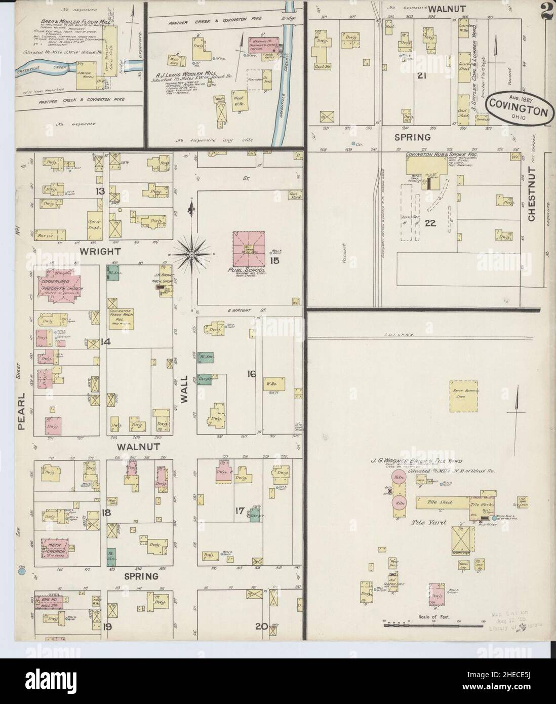 Covington ohio map hi-res stock photography and images - Alamy