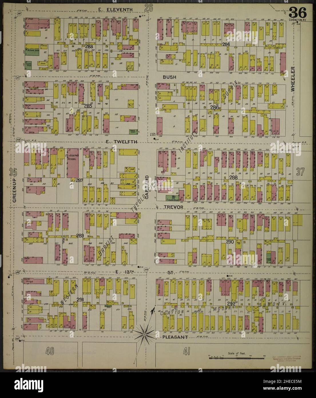 Kenton county map hi-res stock photography and images - Alamy