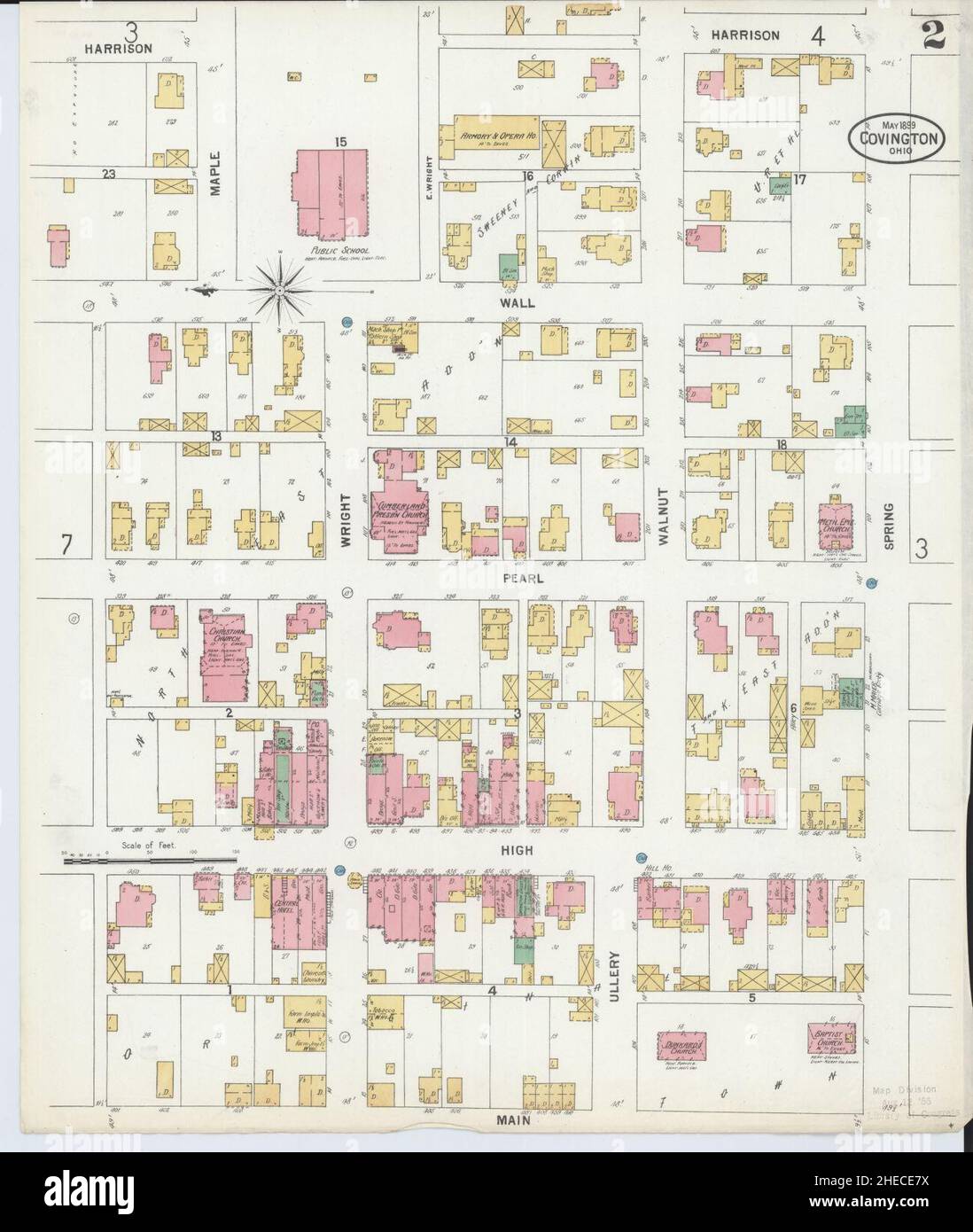 Covington ohio map hi-res stock photography and images - Alamy