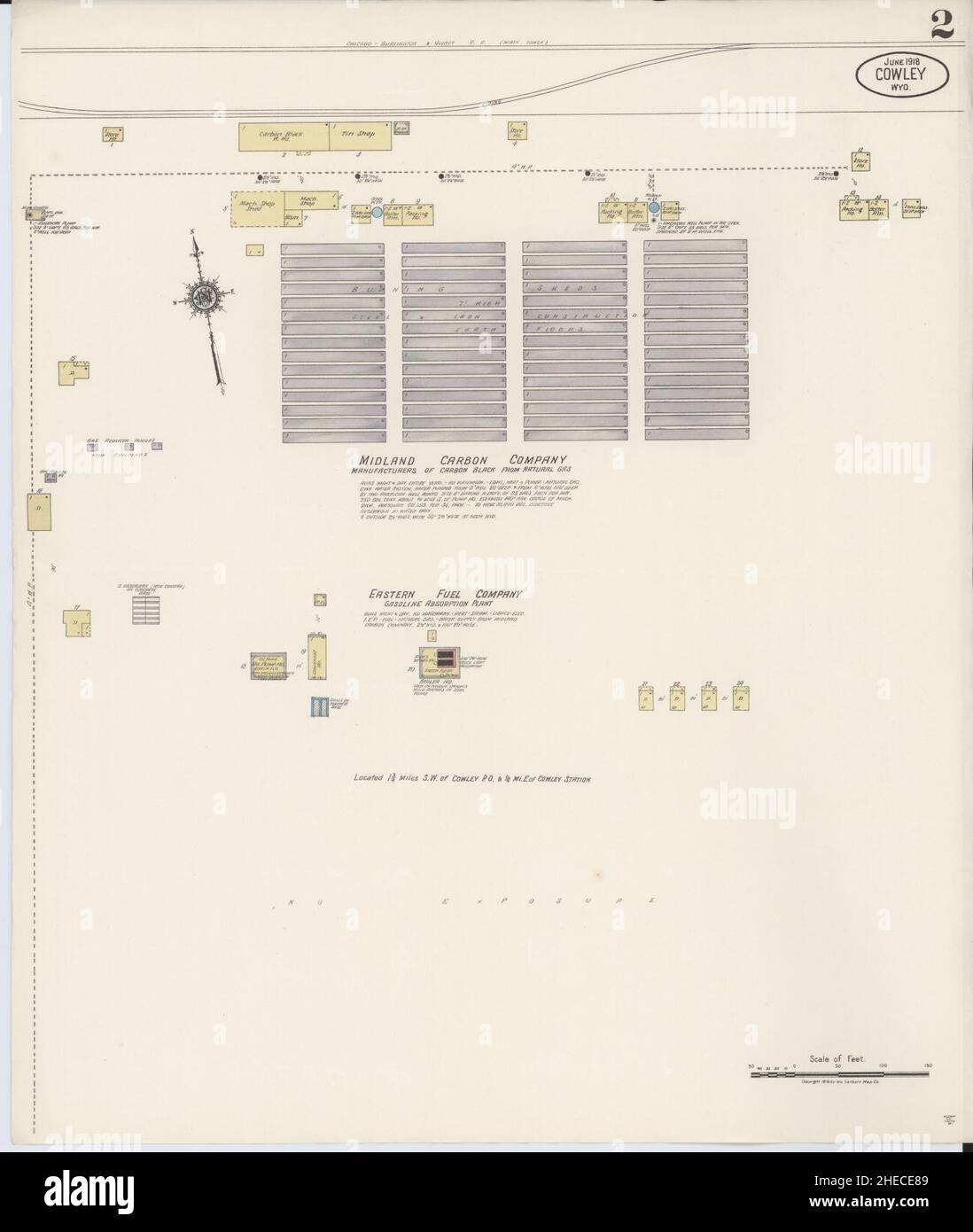 Cowley county map hi-res stock photography and images - Alamy