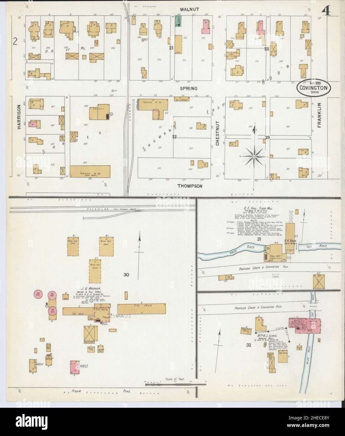 Covington ohio map hi-res stock photography and images - Alamy