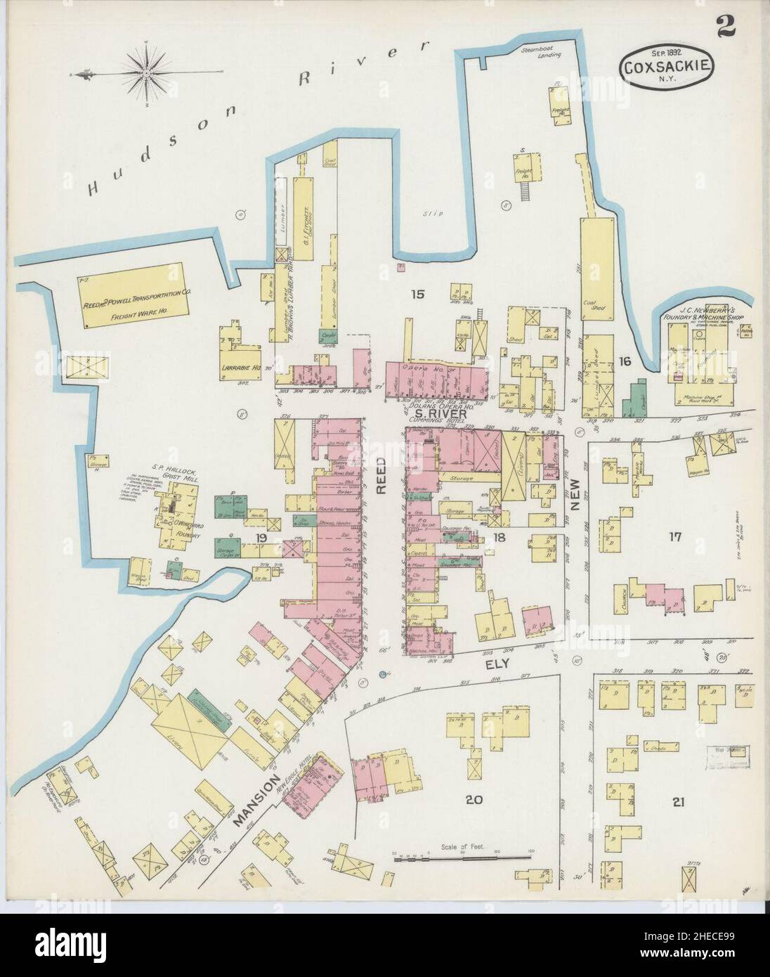 Sanborn Fire Insurance Map from Coxsackie, Greene County, New York ...