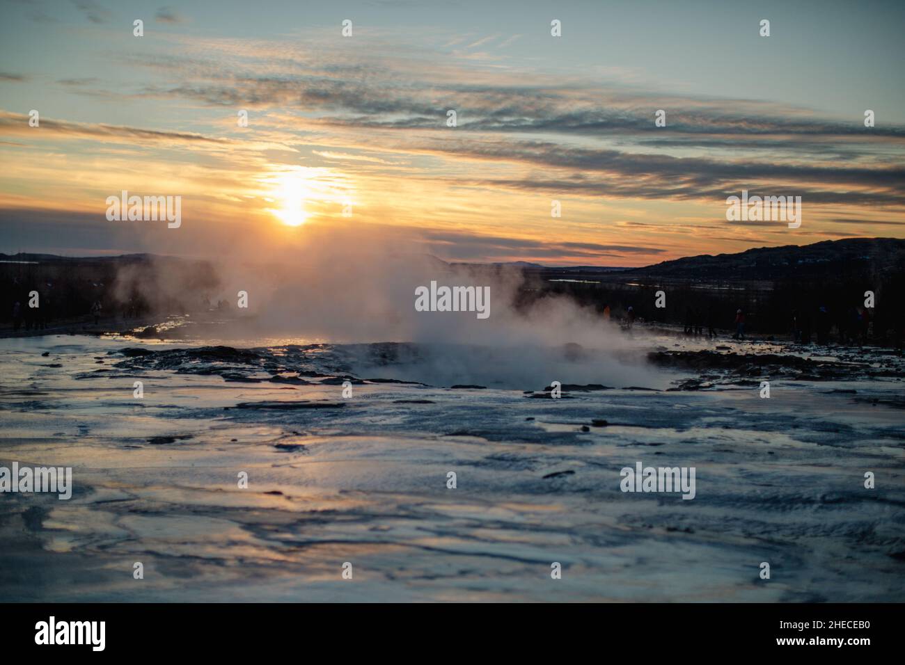 Strokkur geysir iceland - golden circle Stock Photo - Alamy