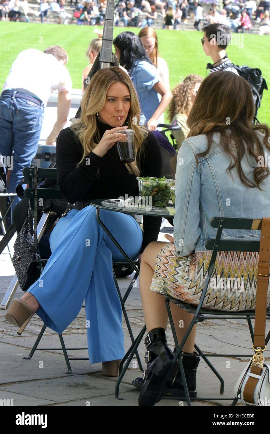 New York - NY - 20190425 Hilary Duff and Sutton Foster pictured ...