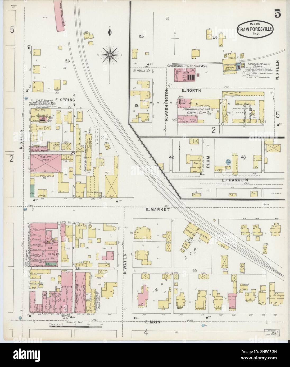 Montgomery indiana map hi-res stock photography and images - Alamy