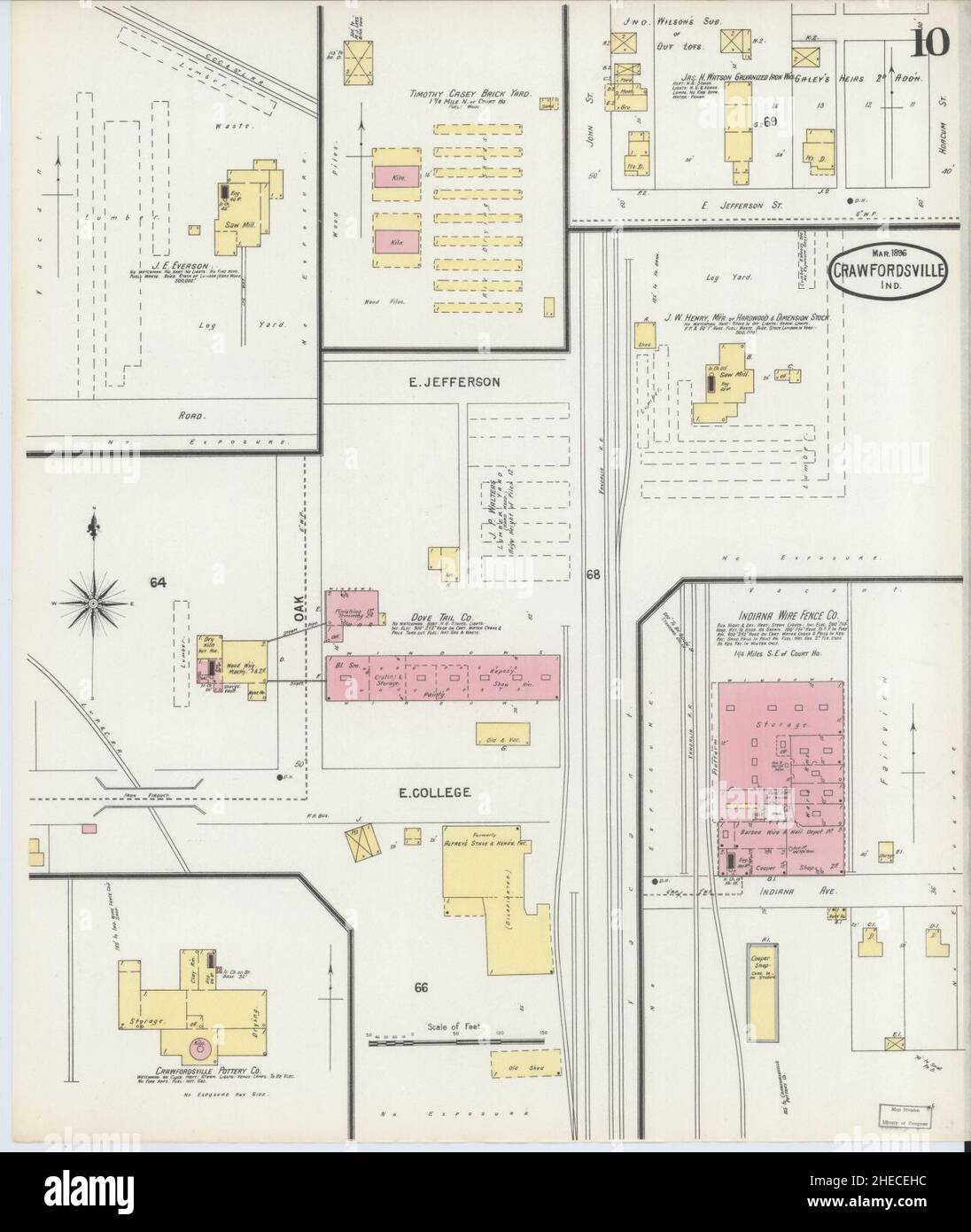 Montgomery indiana map hi-res stock photography and images - Alamy